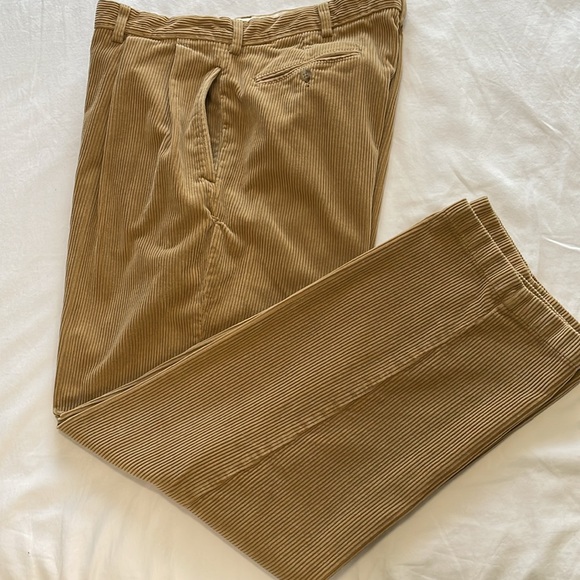 Polo Ralph Lauren | Pants | Vintage Polo Ralph Lauren Tan Thick Wale Corduroy Pants Pleated ...
